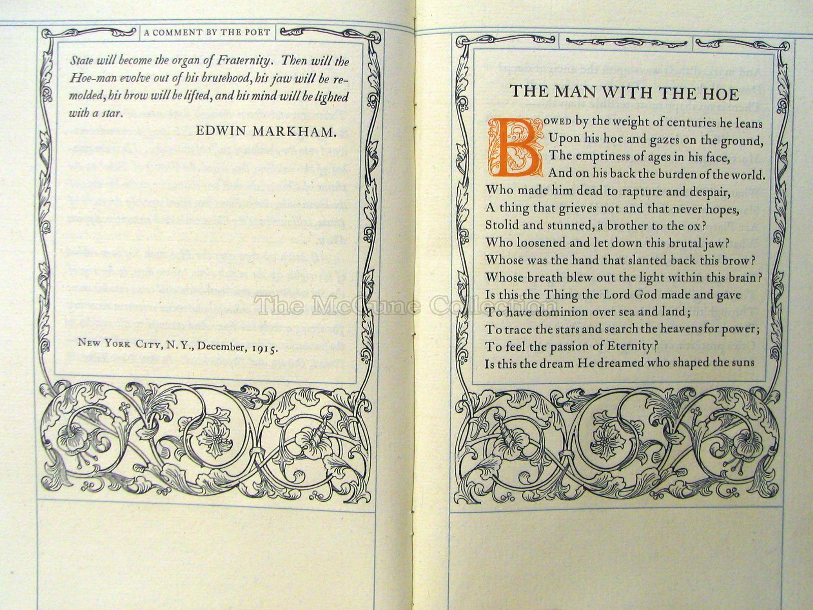The Man With the Hoe by Edwin Markham • The McCune Collection